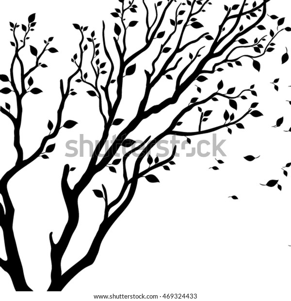 Vector Tree Leaves Stock Vector (Royalty Free) 469324433 | Shutterstock