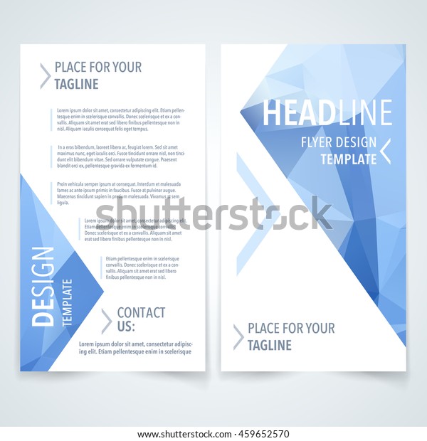 Vector Trendy Advertisement Advertisement Leaflet Design Stock Vector ...