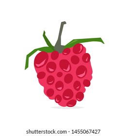 Raspberry Vector Illustration Red Berry Drawing Stock Vector (Royalty ... Raspberry Vector Illustration Red Berry Drawing Stock Vector (Royalty ...