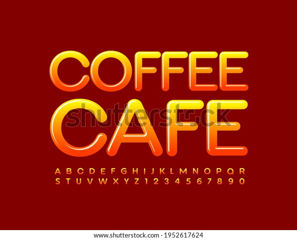 Vector Trendy Logo Coffee Cafe Gradient Stock Vector (Royalty Free ...