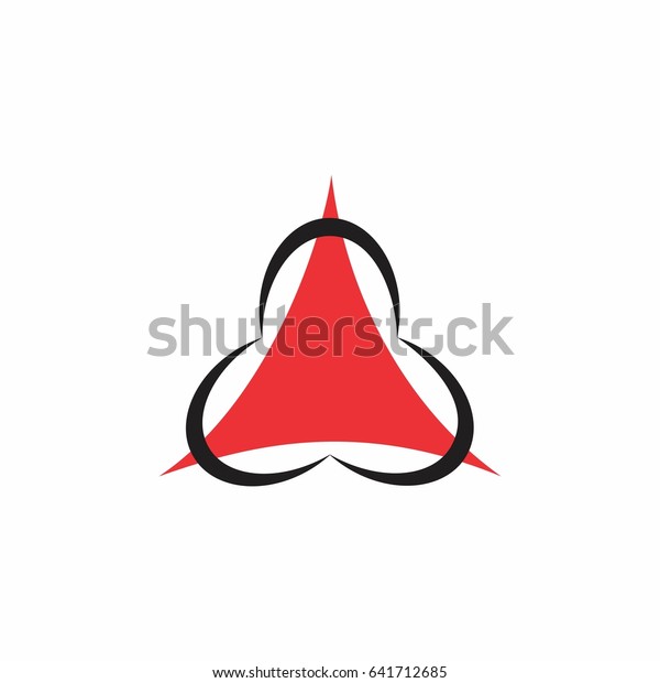 Vector Triangle Curve Object Design Stock Vector (Royalty Free ...