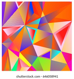 Vector Triangle Geometric 3d Forms Modern Stock Vector (Royalty Free ...