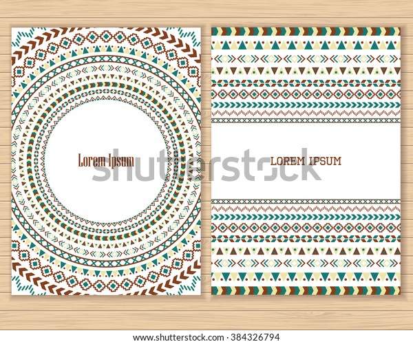 Vector Tribal Aztec Banners Ethnic Tribal Stock Vector (Royalty Free ...