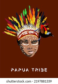 Vector Tribes Papua Indonesia Stock Vector (Royalty Free) 2197881339 ...