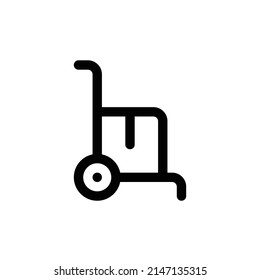 Vector Trolley Icon Outline Black Stock Vector (Royalty Free ...