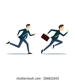 Vector Two Business Man Competitive Business Stock Vector (Royalty Free ...