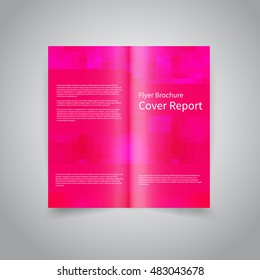 Vector Twofold Brochure Design Template Abstract Stock Vector (Royalty ...