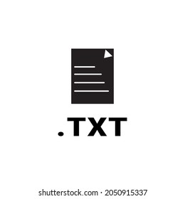 Vector Txt File Icon Symbol Sign Stock Vector (Royalty Free) 2050915337 ...