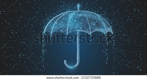 Vector Umbrella Rain Protection Abstract Wire Stock Vector (Royalty ... Vector Umbrella Rain Protection Abstract Wire Stock Vector (Royalty ...