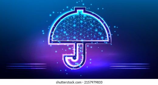 Vector Umbrella Rain Protection Meteorology Safety Stock Vector ... Vector Umbrella Rain Protection Meteorology Safety Stock Vector ...