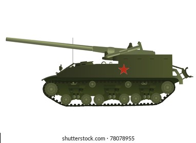 3d Illustration Cartoon Sherman Tank Stock Illustration 512307922
