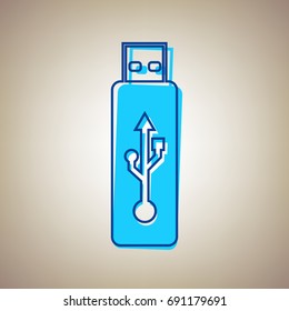 Vector Usb Flash Drive Sign Vector Stock Vector (Royalty Free ...