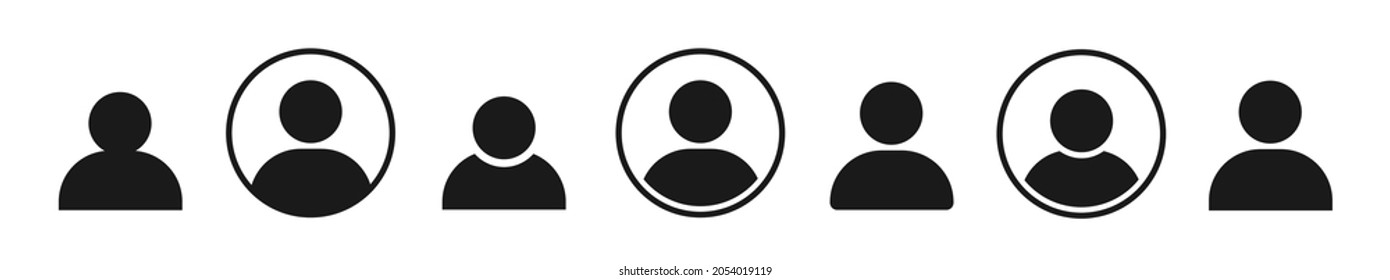 Vector User Icons Set Avatar Icon Stock Vector (Royalty Free ...
