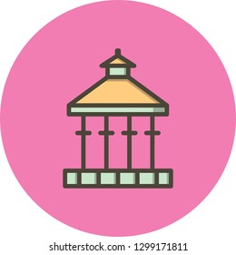 Vector Veranda Icon Stock Vector (Royalty Free) 1299171811 | Shutterstock