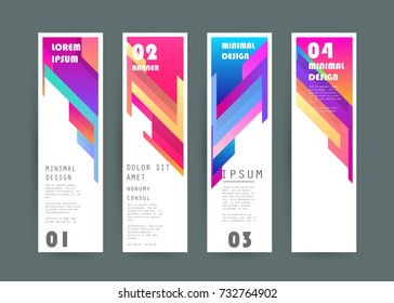 Vector Vertical Banner Design Stock Vector (Royalty Free) 732764902