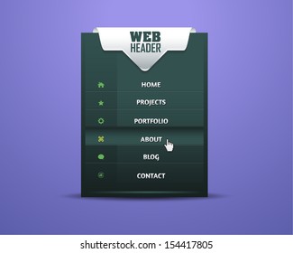 4,161 Website vertical menu Images, Stock Photos & Vectors | Shutterstock