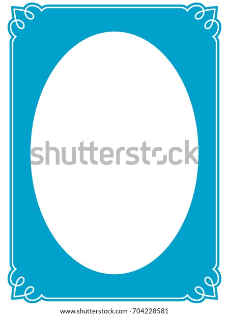 Vector Victorian Beautiful Oval Photo Border Stock Vector (Royalty Free ...