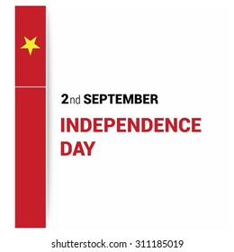 Vector Vietnam Independence Day 2nd September Stock Vector (Royalty ...