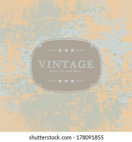 Vector Vintage Card Design Template Stock Vector (Royalty Free ...