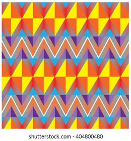 Vector Vintage Colorful Angular Triangle Pattern Stock Vector (Royalty ...