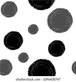 Vector Vintage Dots Circles Seamless Pattern Stock Vector (Royalty Free ...