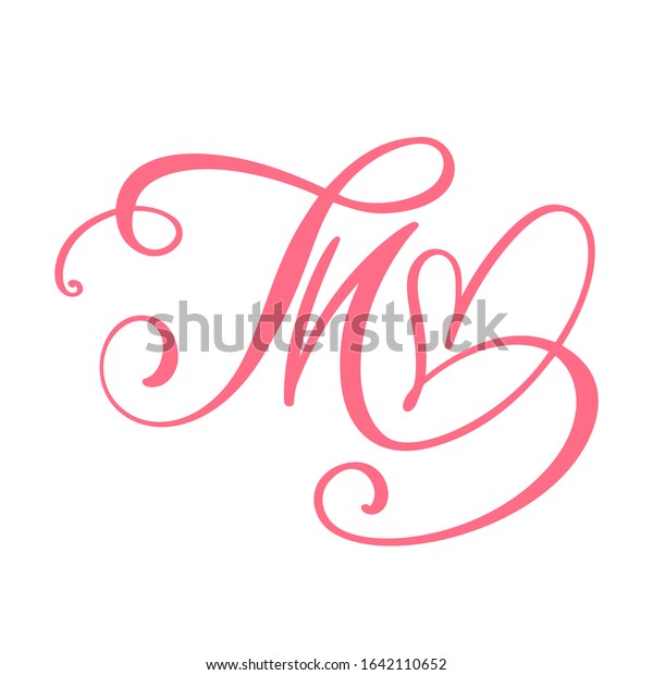Stock vektor „Vector Vintage Floral Monogram Letter M“ (bez autorských ...