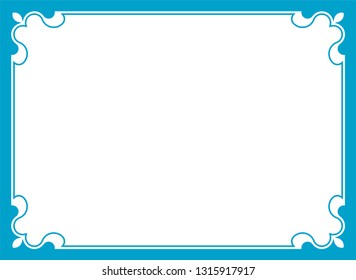Vektor Stok Vector Vintage Text Box Border Frame (Tanpa Royalti ...