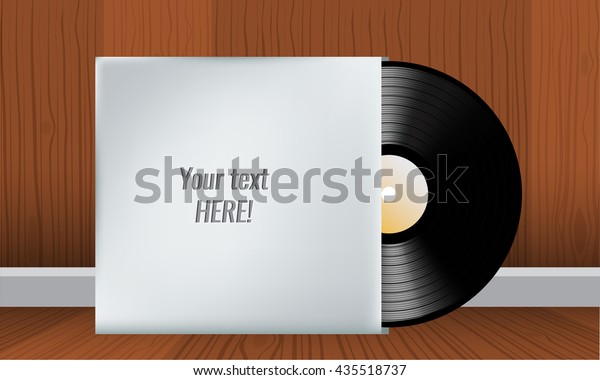 Vector Vinyl Record Blank Cover Envelope Stock Vector (Royalty Free ...