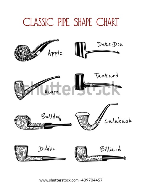 Vector Visual Guide Classic Tobacco Pipe Stock Vector (Royalty Free ...