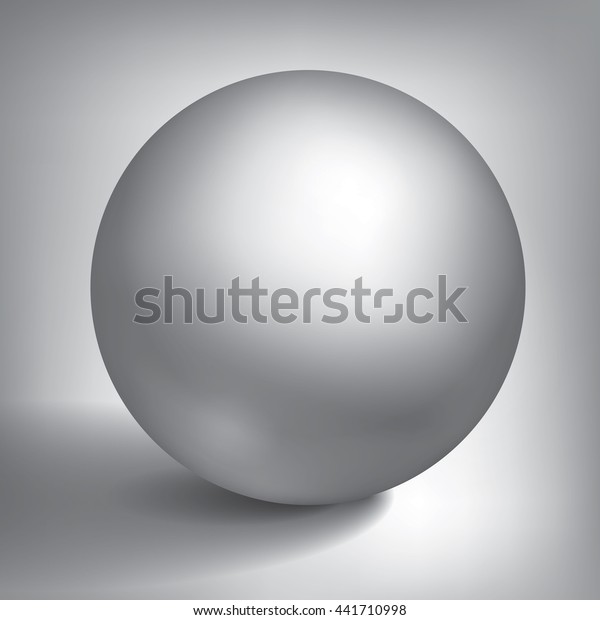 Vector volume sphere, glossy metal ball, surround the object for you ...