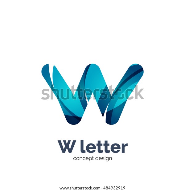 Vector W Letter Logo Modern Abstract Stock Vector (Royalty Free) 484932919