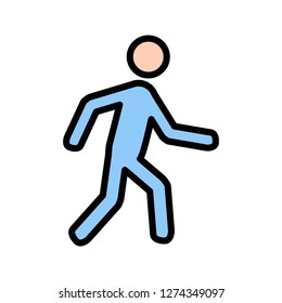 Vector Walking Icon Stock Vector (Royalty Free) 1274349097 | Shutterstock