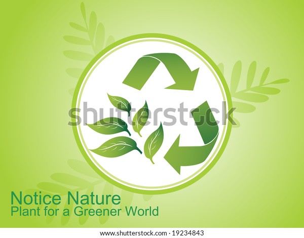 Vector Wallpaper Ecology Frame Series Design Stock Vector (Royalty Free ...