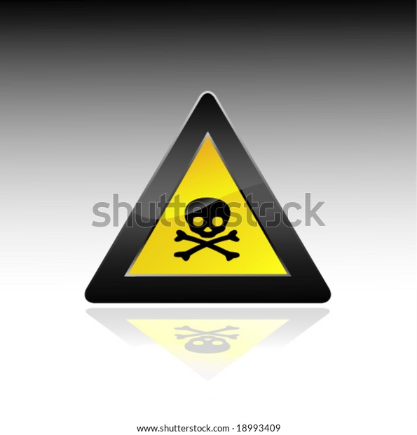 Vector Warning Sign Skull Symbol Stock Vector (Royalty Free) 18993409
