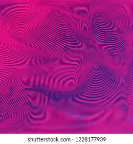 Vector Warped Lines Colorful Background Modern Stock Vector (Royalty ...