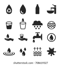 Premium Set Water Line Icons Simple Stock Vector (Royalty Free ...