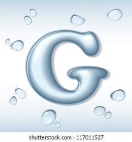 Vector Water Letter Stock Vector (Royalty Free) 117011464 | Shutterstock