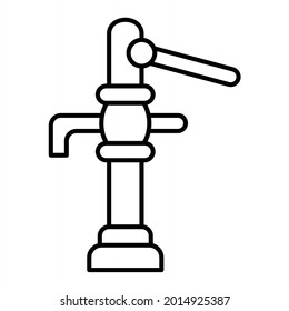 Vector Water Pump Outline Icon Design Stock Vector (Royalty Free ...