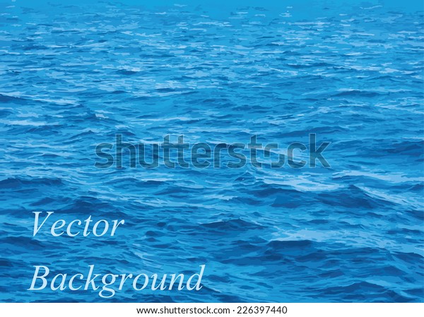 Vector Water Sea Stock Vector (Royalty Free) 226397440 | Shutterstock