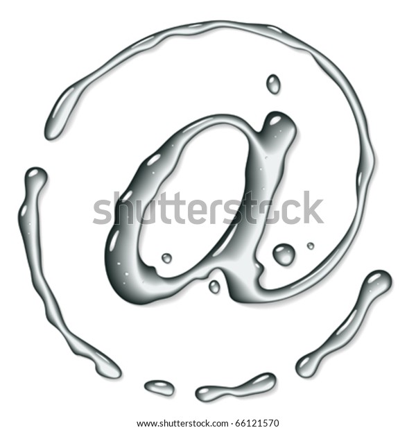 Vector Water Sign Water Font Stock Vector (Royalty Free) 66121570 ...