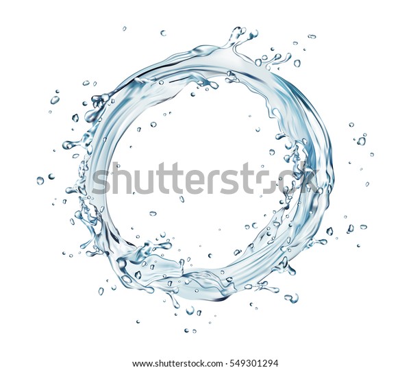vector water splash circle