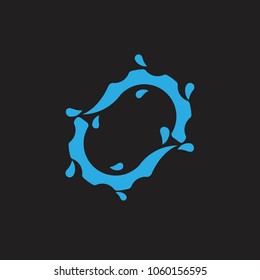 Vector Water Splash Cog Wheels Shape: vector de stock (libre de ...