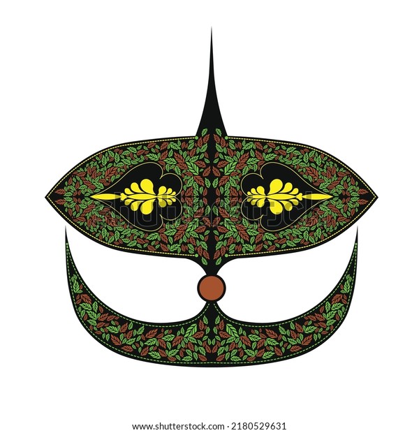 Vector Wau Bulan On White Background Stock Vector (Royalty Free ...