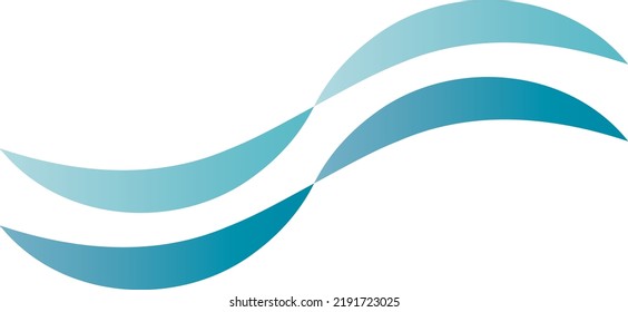 Vector Wave Water Curves Logo Icon Stock Vector (Royalty Free ...