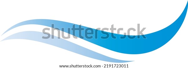 Vector Wave Water Curves Logo Icon Stock Vector (Royalty Free ...