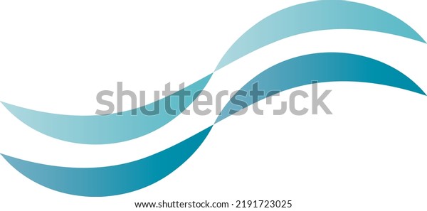 Vector Wave Water Curves Logo Icon Stock Vector (Royalty Free ...