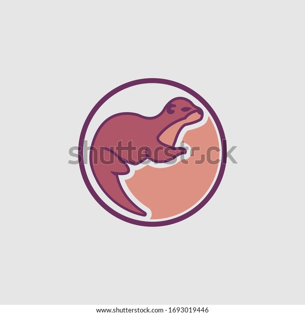 Vector Weasel Icon Symbol On White Stock Vector (Royalty Free ...