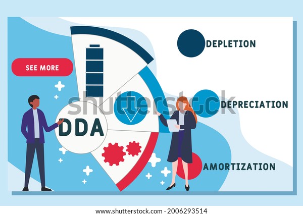 Vector Website Design Template Dda Depletion Stock Vector (Royalty Free ...