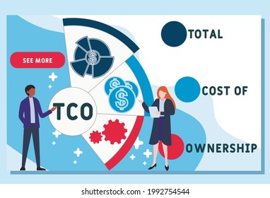 Vector Website Design Template Tco Total Stock Vector (Royalty Free ...
