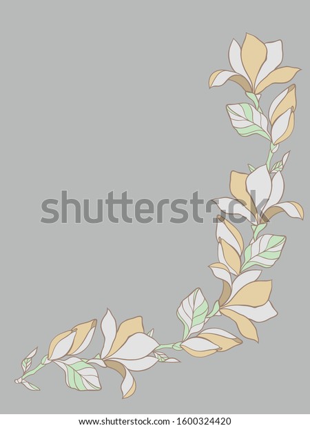Vector Wedding Grey Invitation Congrats Post Stock Vector (Royalty Free ...